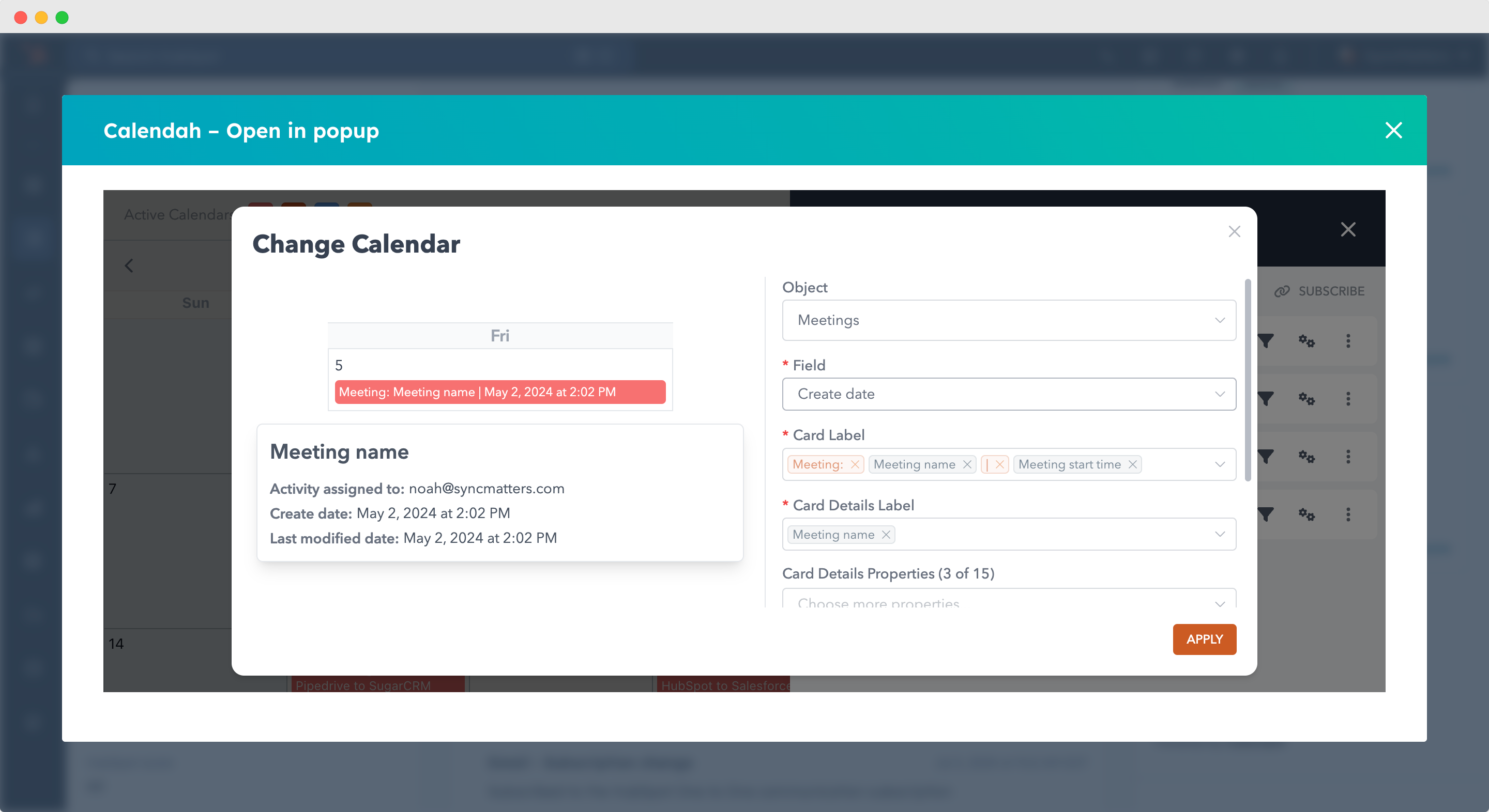 Calendah - The First Calendar View for HubSpot